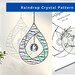 Stained Glass Raindrop Crystal Suncatcher Pattern, PDF Download, Hobby ...
