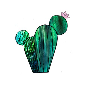 Stained Glass Cactus Plant Stake Pattern (PDF Instant Download) - Etsy