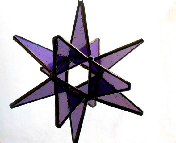Stained Glass Moravian Star Pattern Stained Glass: Moravian Star