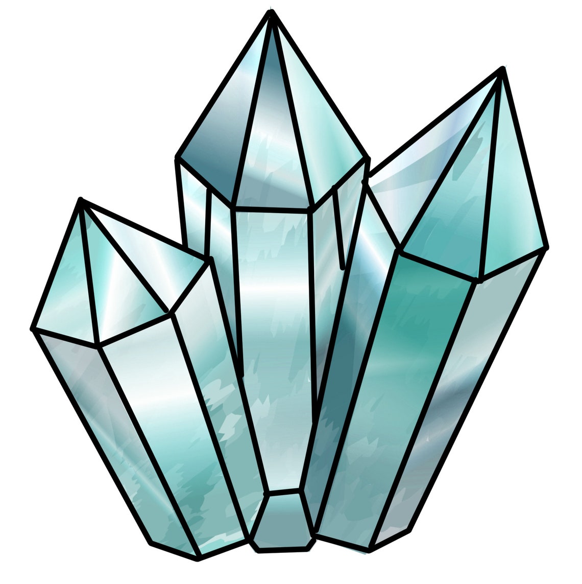 Stained Glass Crystal Cluster Pattern PDF Instant Download - Etsy