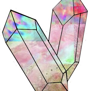 Stained Glass Crystal Quartz Pattern, PDF Instant Download, Hobby ...
