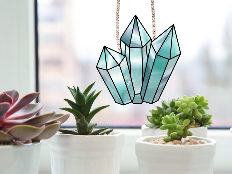 Stained Glass Crystal Cluster Pattern PDF Instant Download - Etsy