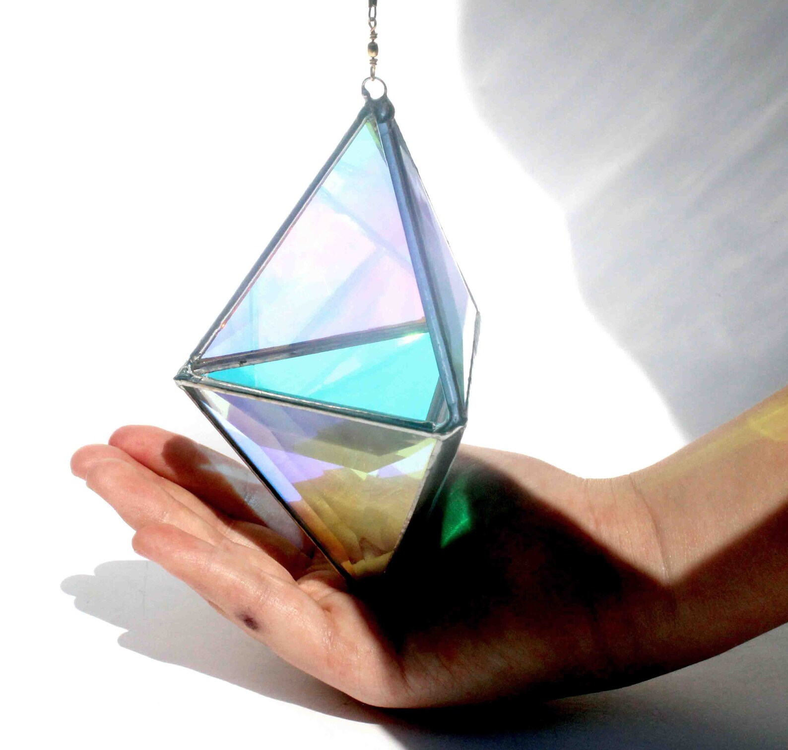 3D Beveled Dichroic Kinetic Stained Glass Sun Catcher Window - Etsy