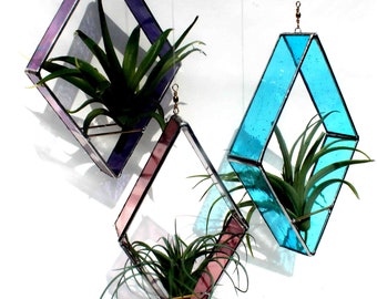 Stained Glass Planters | Etsy