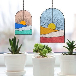 Stained Glass Sundown Window Pattern, PDF Download, Hobby License, All ...