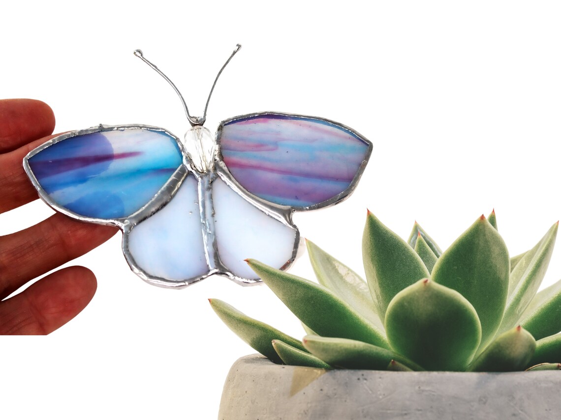 3 Digital Stained Glass Butterfly Patterns, PDF Instant Download, Hobby ...