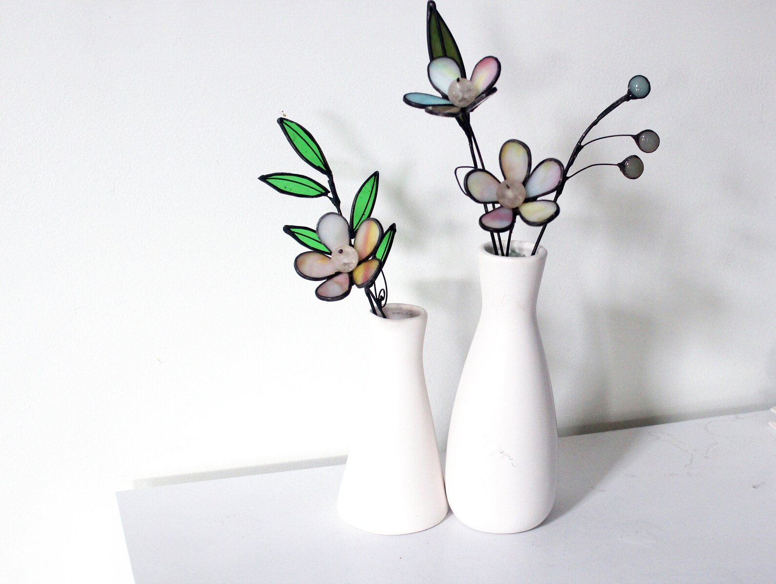 3D Spring Stained Glass Wildflower Bouquet Monet Flower - Etsy