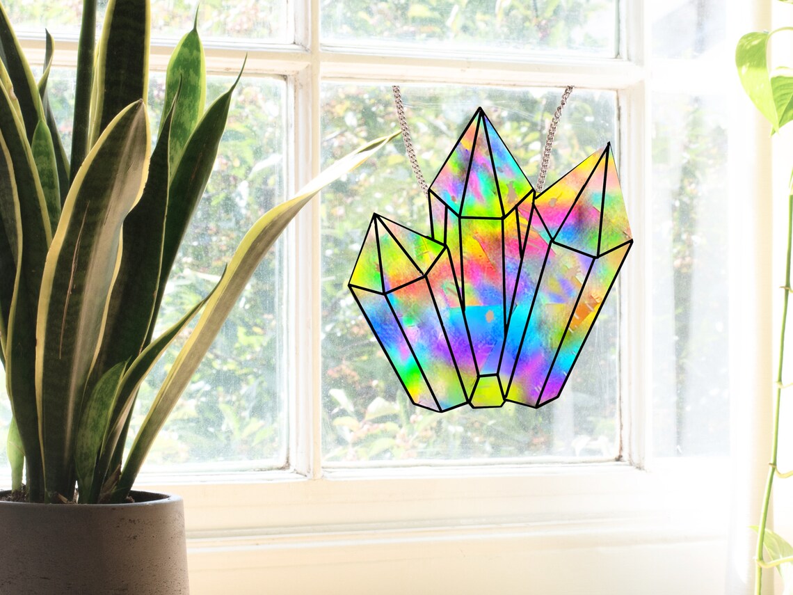 Stained Glass Crystal Cluster Pattern PDF Instant Download - Etsy