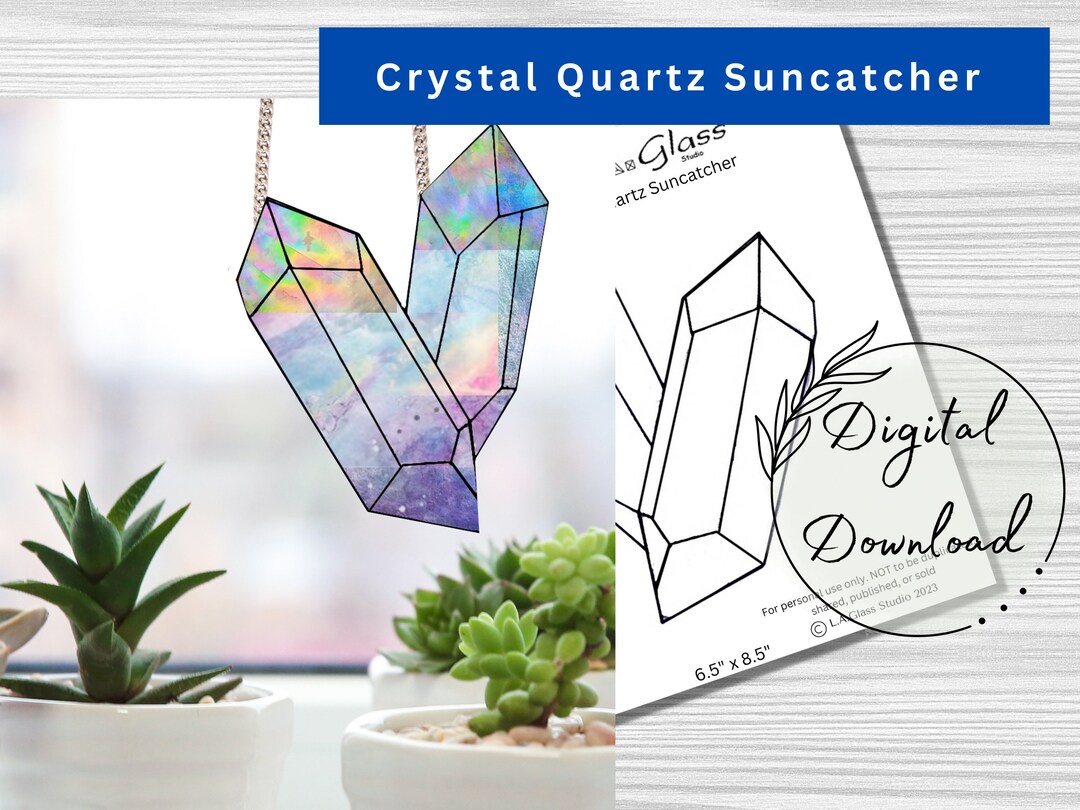 Stained Glass Crystal Quartz Pattern, PDF Instant Download, Hobby ...