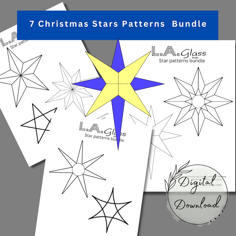 Stained Glass Star - Etsy