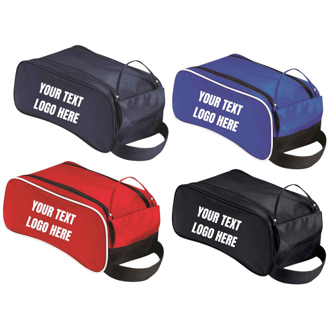 Personalised Boot Bag With Any Text or Logo | Custom Sports Shoe Bag ...
