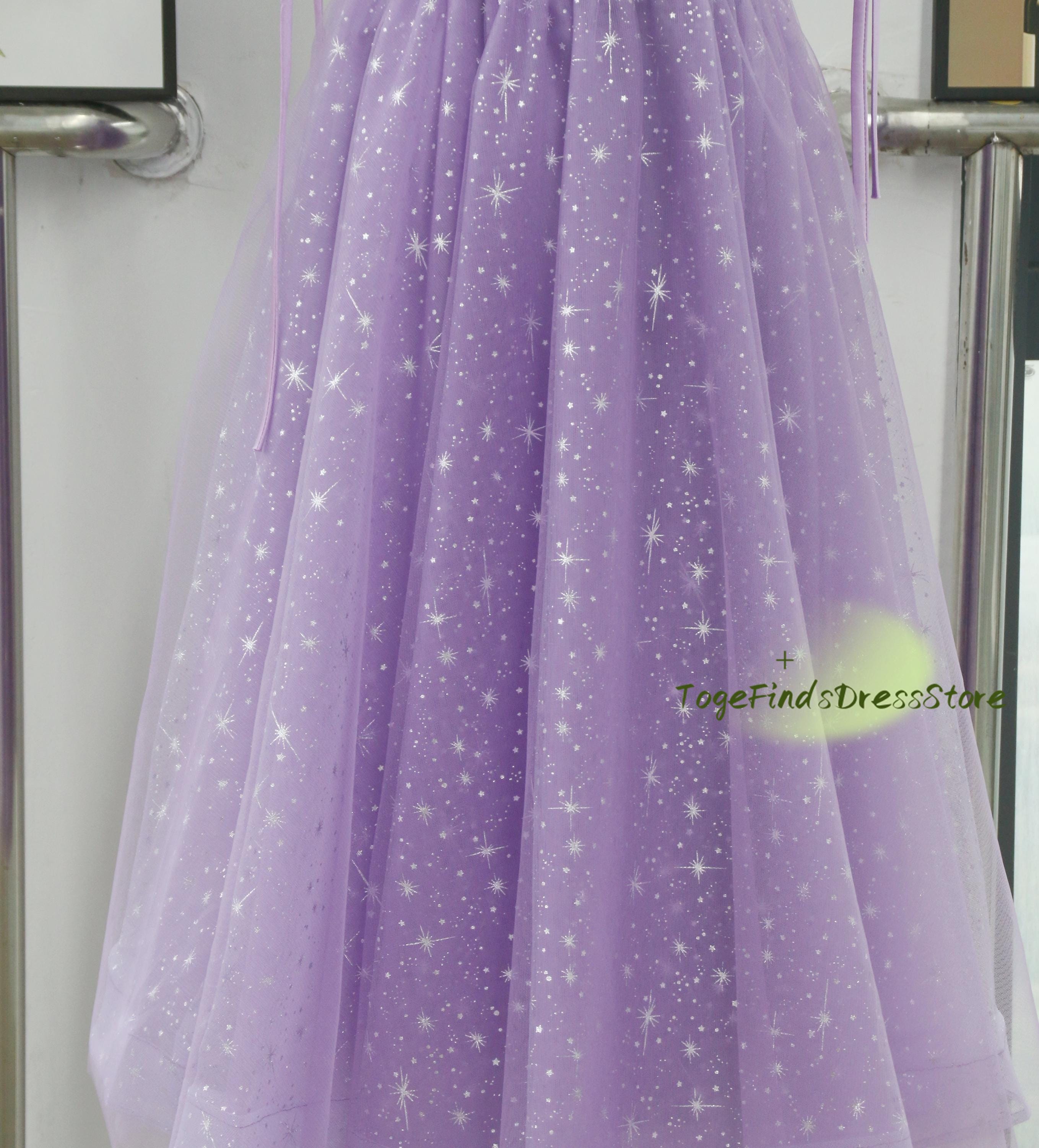 Celestial Stars Purple Prom Dress Custom Color Homecoming Dress ...