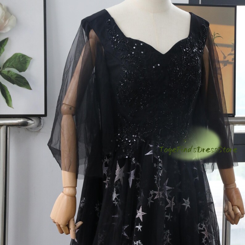 Celestial Stars Black Prom Dress Custom Color Homecoming Dress ...