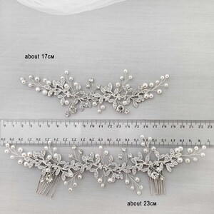 Boho Bridal Back Headpiece Bridal Halo Boho Wedding Pearl Headband ...