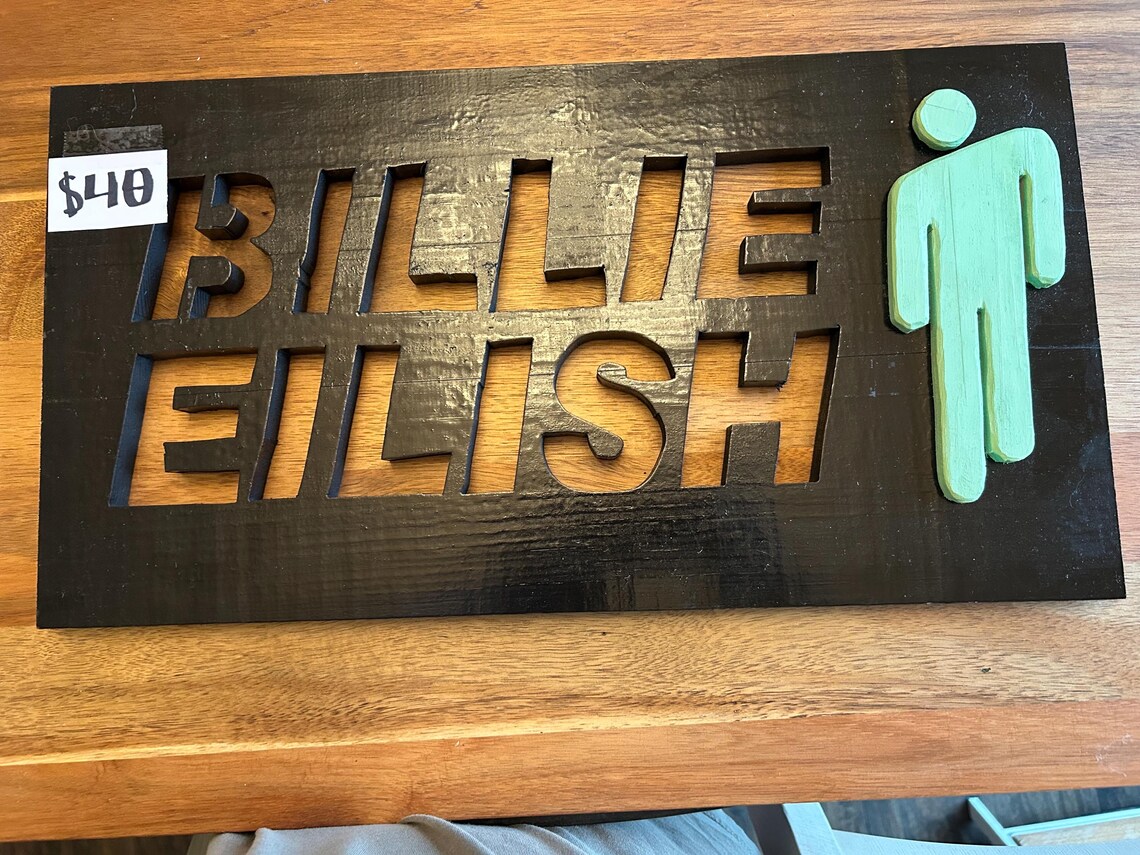 Billie Eilish Wood Art Project - Etsy