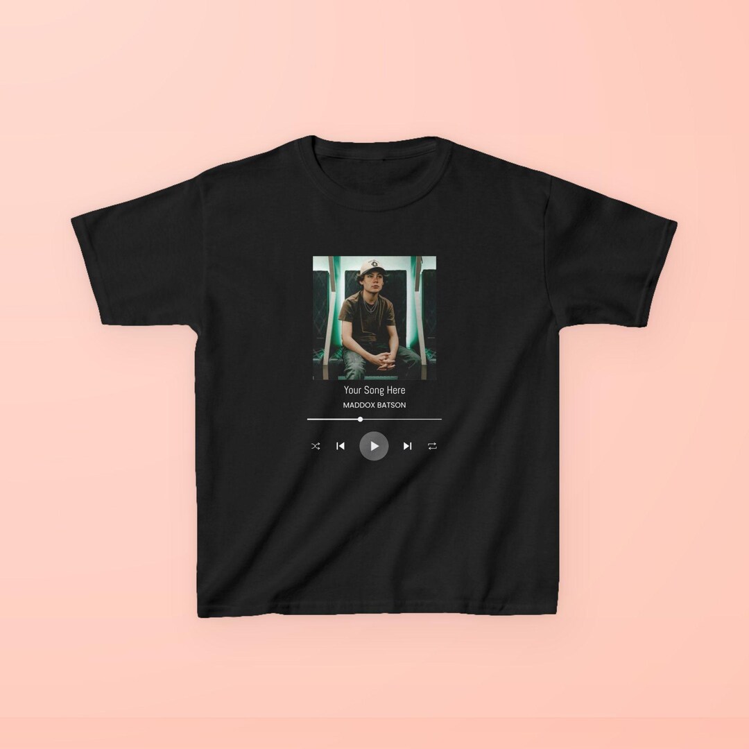 Personalized Maddox Batson Kids Tee, Favorite Song Merch, Custom Name ...