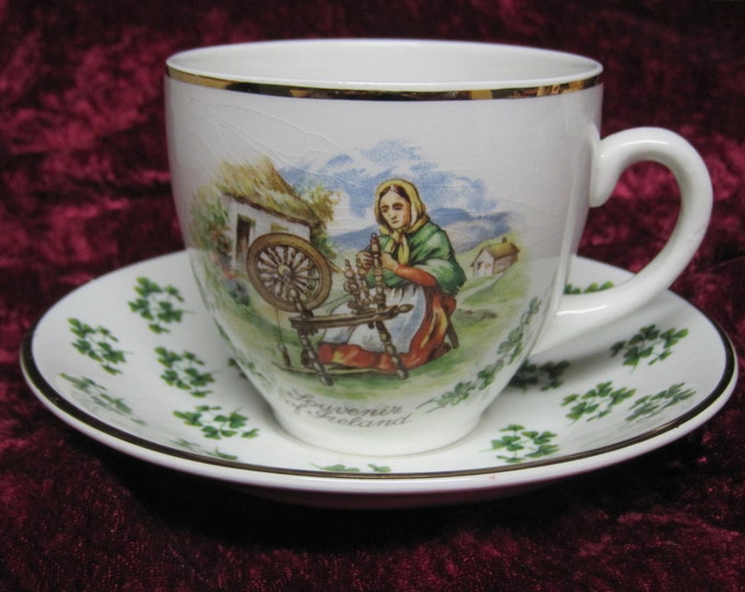 Arklow Pottery Vintage Souvenir of Ireland TEACUP & SAUCER. - Etsy
