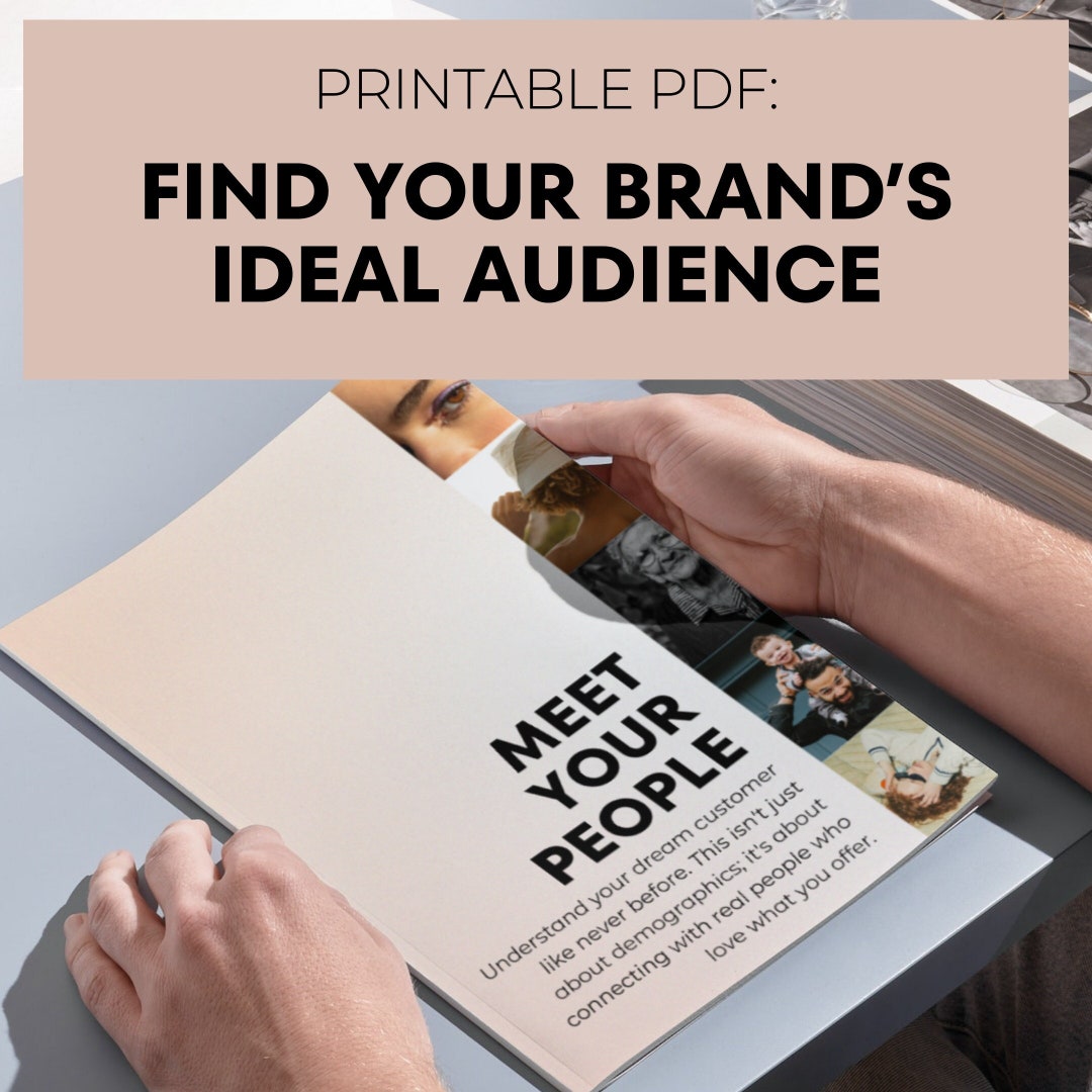 Defining Your Audience | Printable | Marketing Worksheet | Branding Kit ...