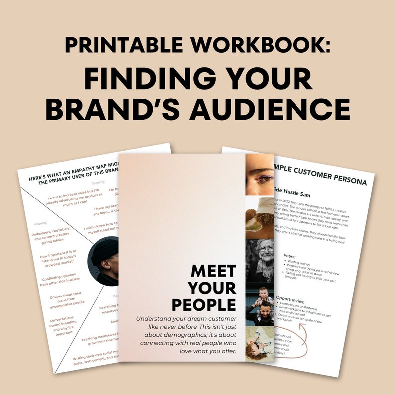 Defining Your Audience Printable Marketing Worksheet - Etsy