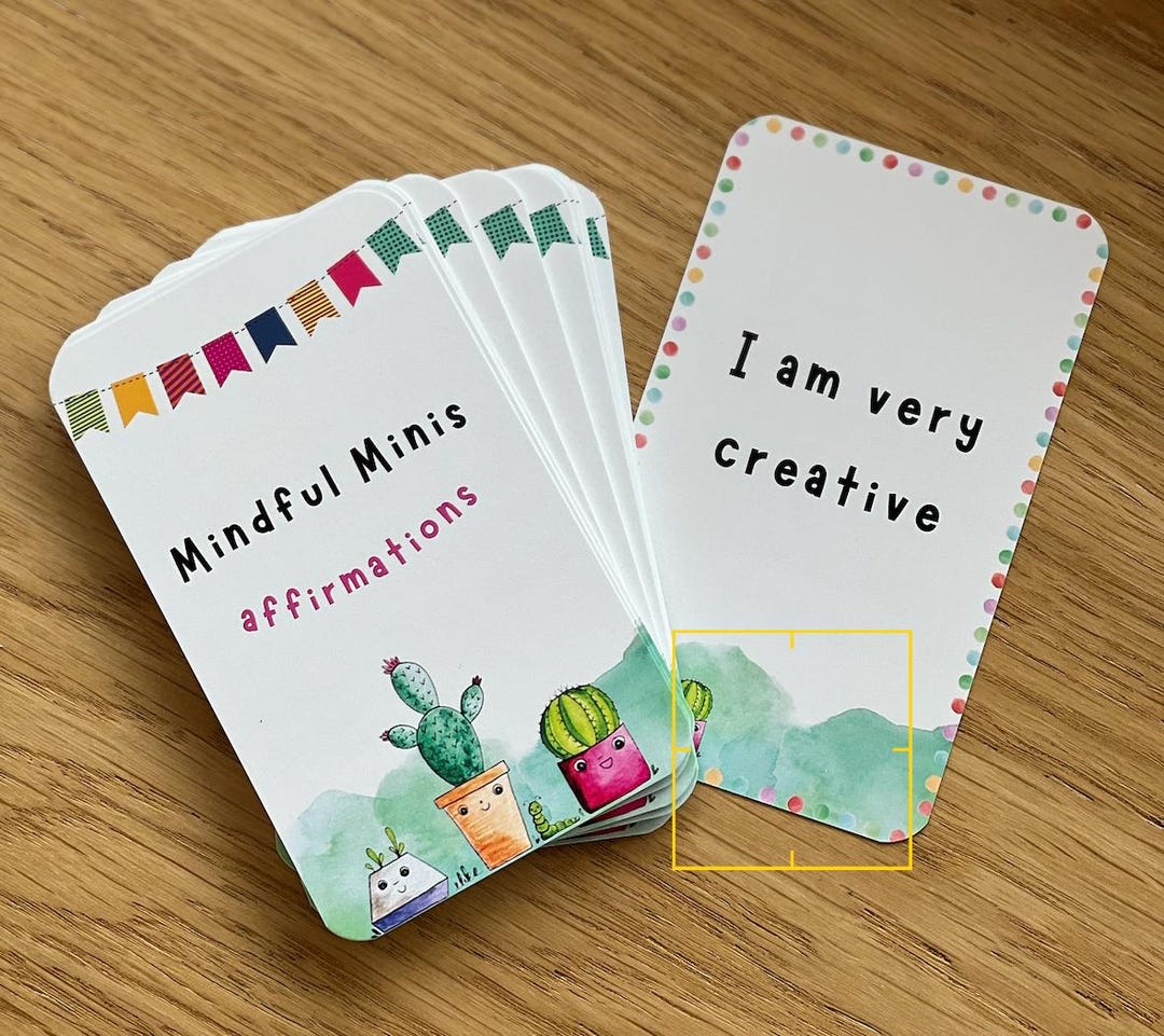 Mindful Minis-positive Affirmation Cards Written by Kids for Kids! - Etsy