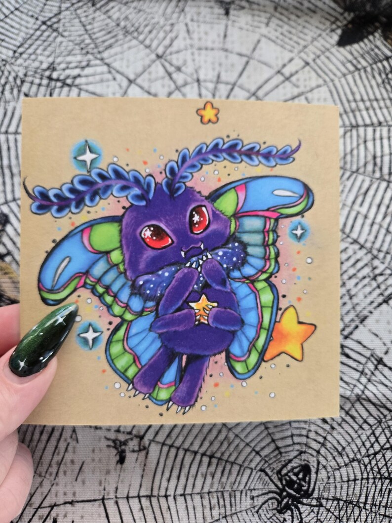 Rainbow Mothman Print - Etsy