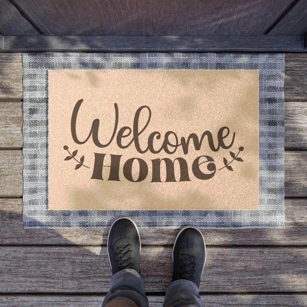 Welcome Home Doormat - Cozy Entryway Mat for New Home, Housewarming ...