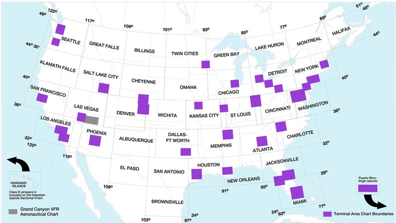 Seattle VFR Aviation Aeronautical Chart for Pilots Wall Mural - Etsy