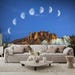 Stars and Moon Phases Landscape Wall Mural - Etsy