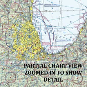 Chicago VFR Aviation Aeronautical Chart for Pilots Wall Mural - Etsy