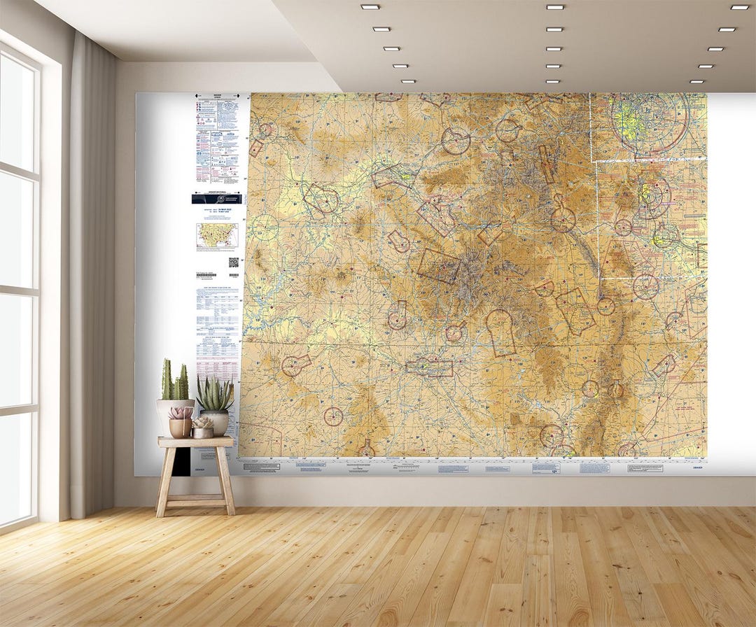 Denver VFR Aviation Aeronautical Chart for Pilots Wall Mural - Etsy