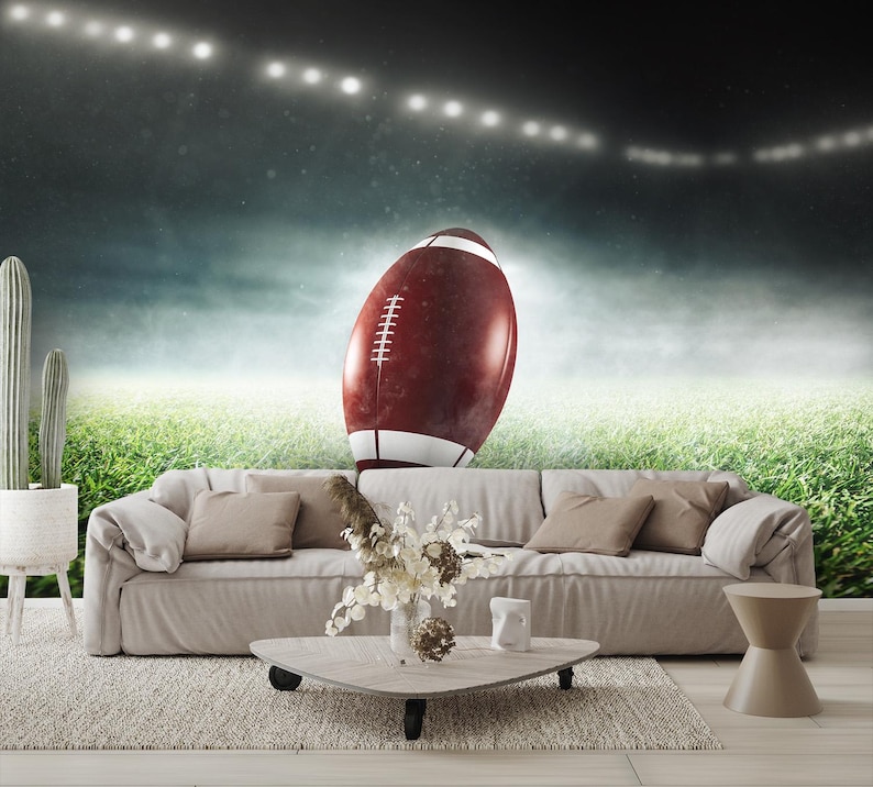 American Football Wall Mural - Etsy