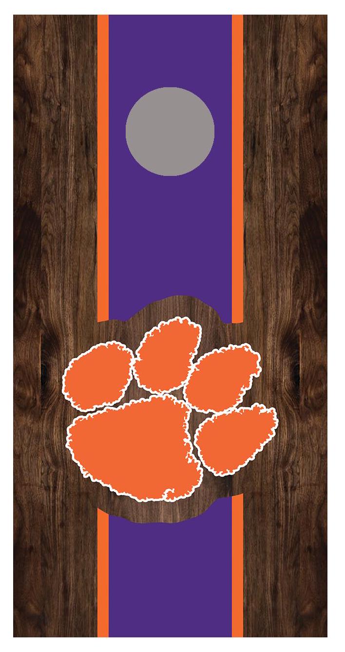 Clemson Paw Cornhole Board Decal Wrapscorn Hole - Etsy