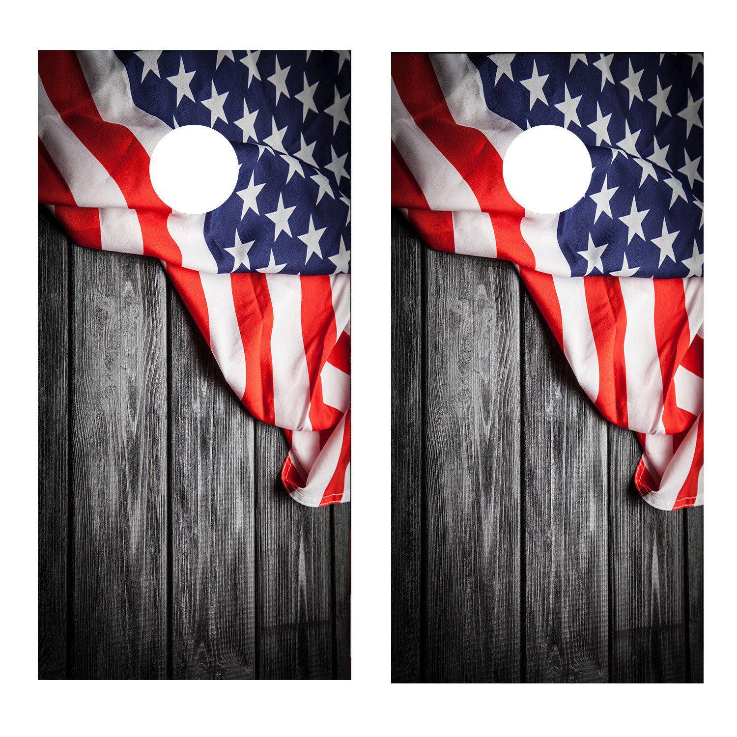 Customization Available - Aged American Flag Vintage Barn Wood Siding ...