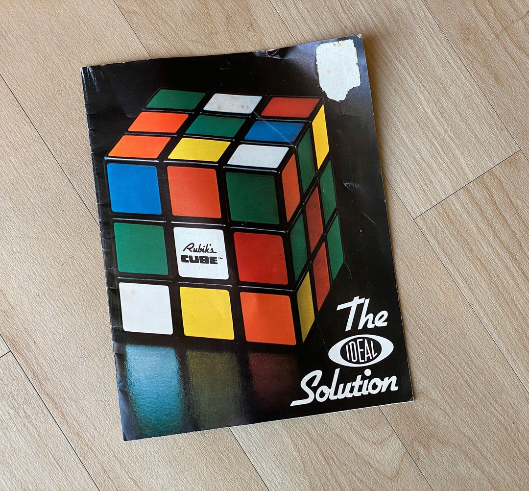 Vintage Rubik's Cube Booklet Solution Book Puzzle 80s - Etsy