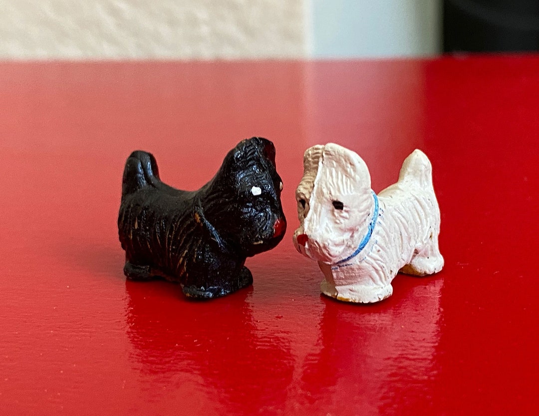 Pair of Vintage Miniature Hard Plastic Scotty Dogs Figurines - Etsy