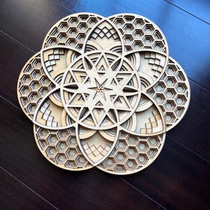 Natural Honeycomb Mandala - Etsy