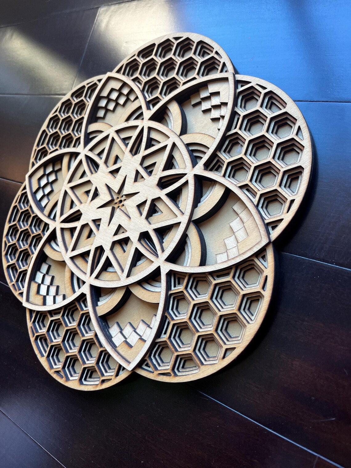 Natural Honeycomb Mandala - Etsy