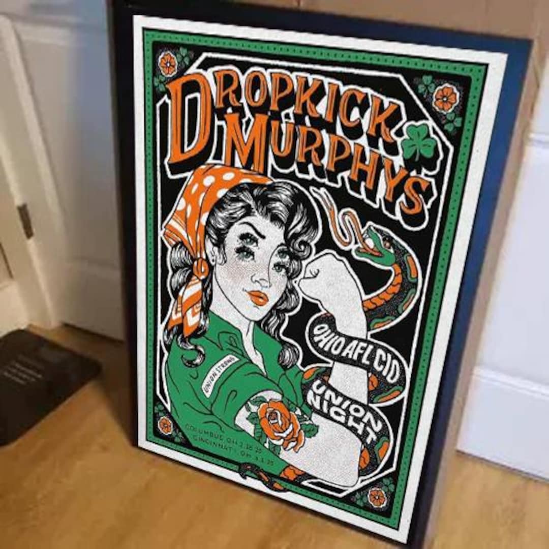 Dropkick Murphys Mar 2 2025 the Andrew J Brady Music Center Cincinnati OH Poster - Etsy