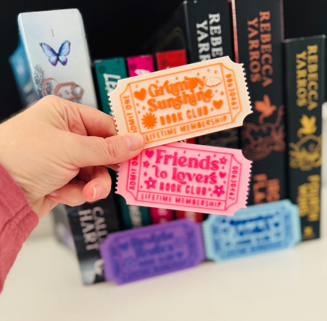 Book Club Ticket Shelf Sitter: Custom Bookish Tropes Gift - Etsy