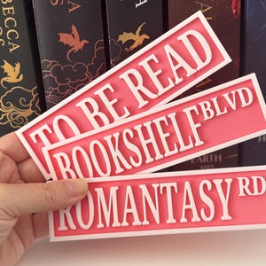 Bookish Street Sign Bookshelf Decor: Smut Street, Romantasy Rd & More ...