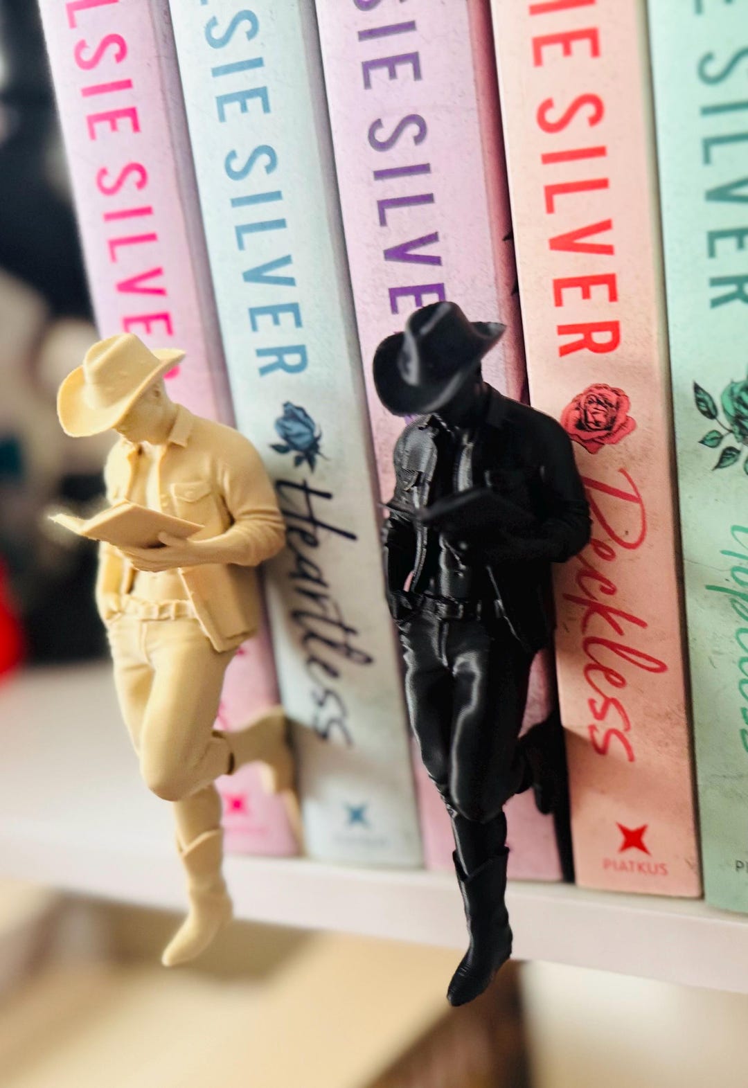 Cowboy Romance Reader Shelf Sitter 3D Printed Bookshelf Decor Elsie ...