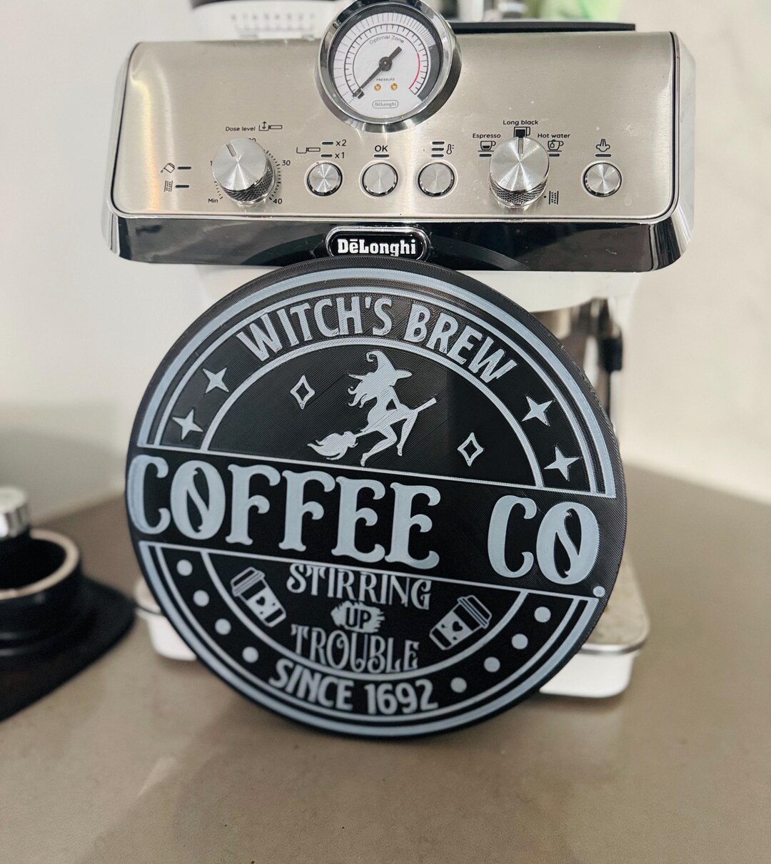 Witches Brew Coffee Co. Sign: 3D Printed Home Decor - 24cm - Etsy