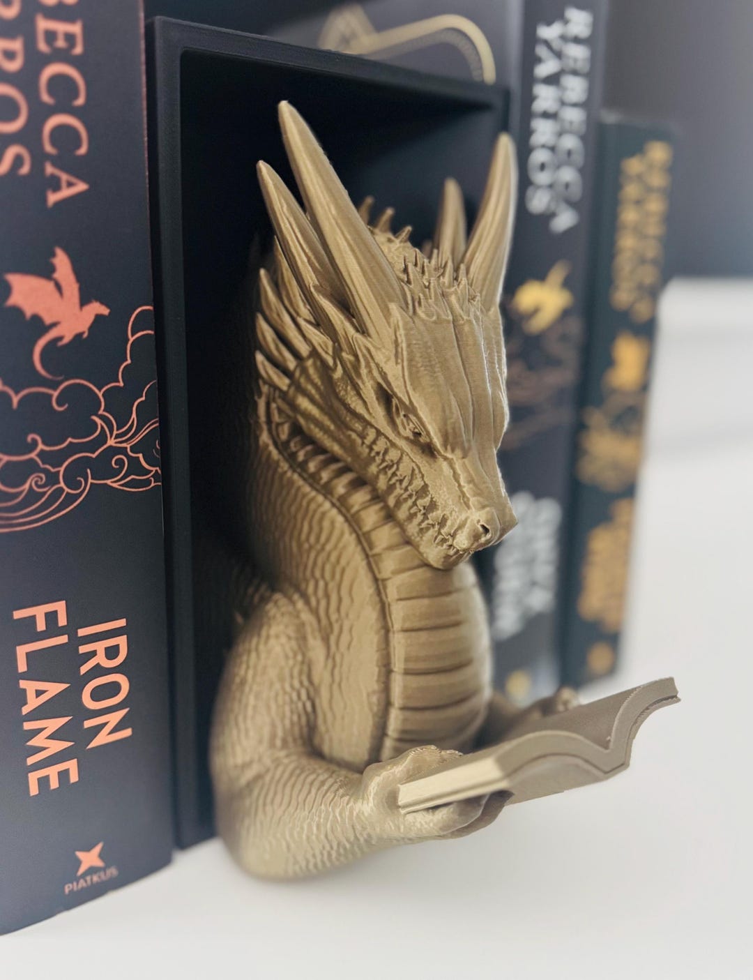 Reading Dragon Book Nook Bookshelf Display Book Decor Book Lover ...