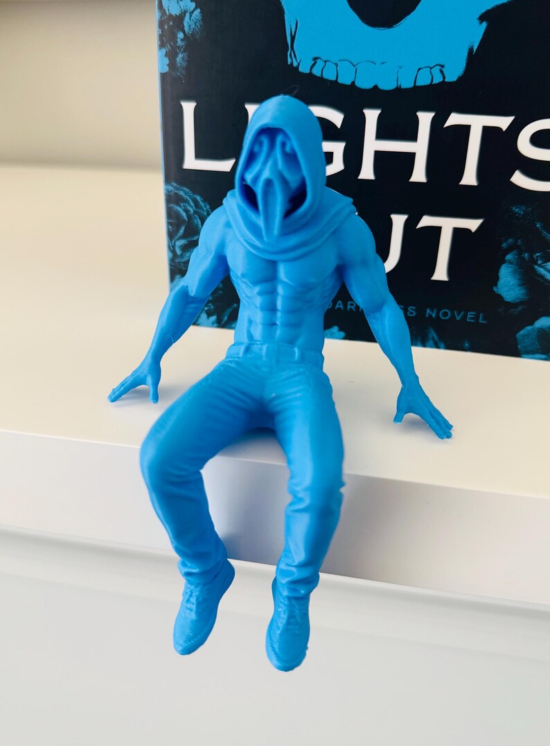Ghostface Inspired Book Boyfriend Figure, Lights Out Smut Romance, 3D ...