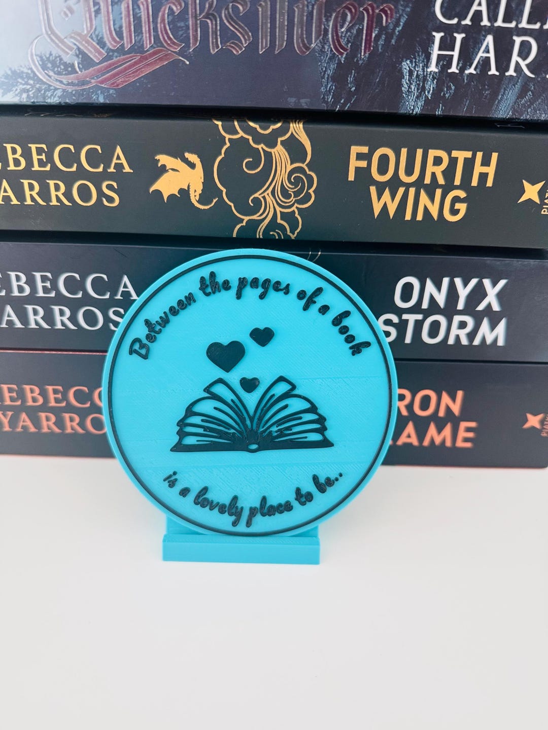 3D Printed Bookshelf Sign: Book Lover Gift, Reading Nook Decor - Etsy