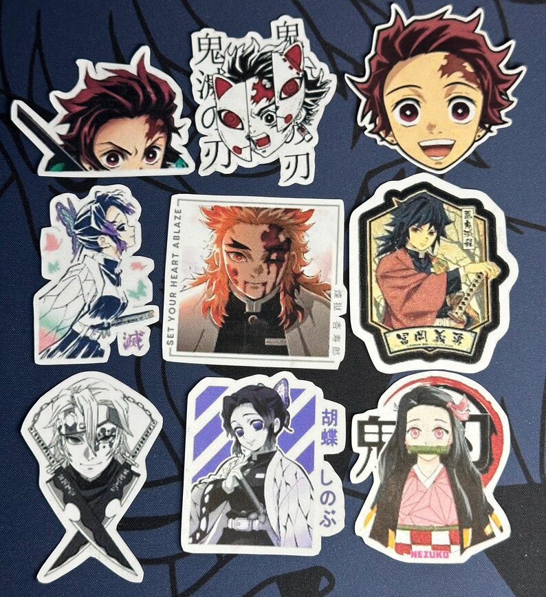 Demon Slayer Sticker Pack - Etsy