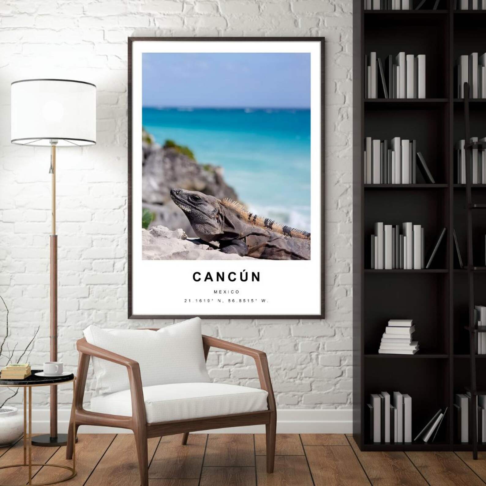 Cancún Art Print Colourful Cancún Poster Cancún Wall Decor Travel Art ...