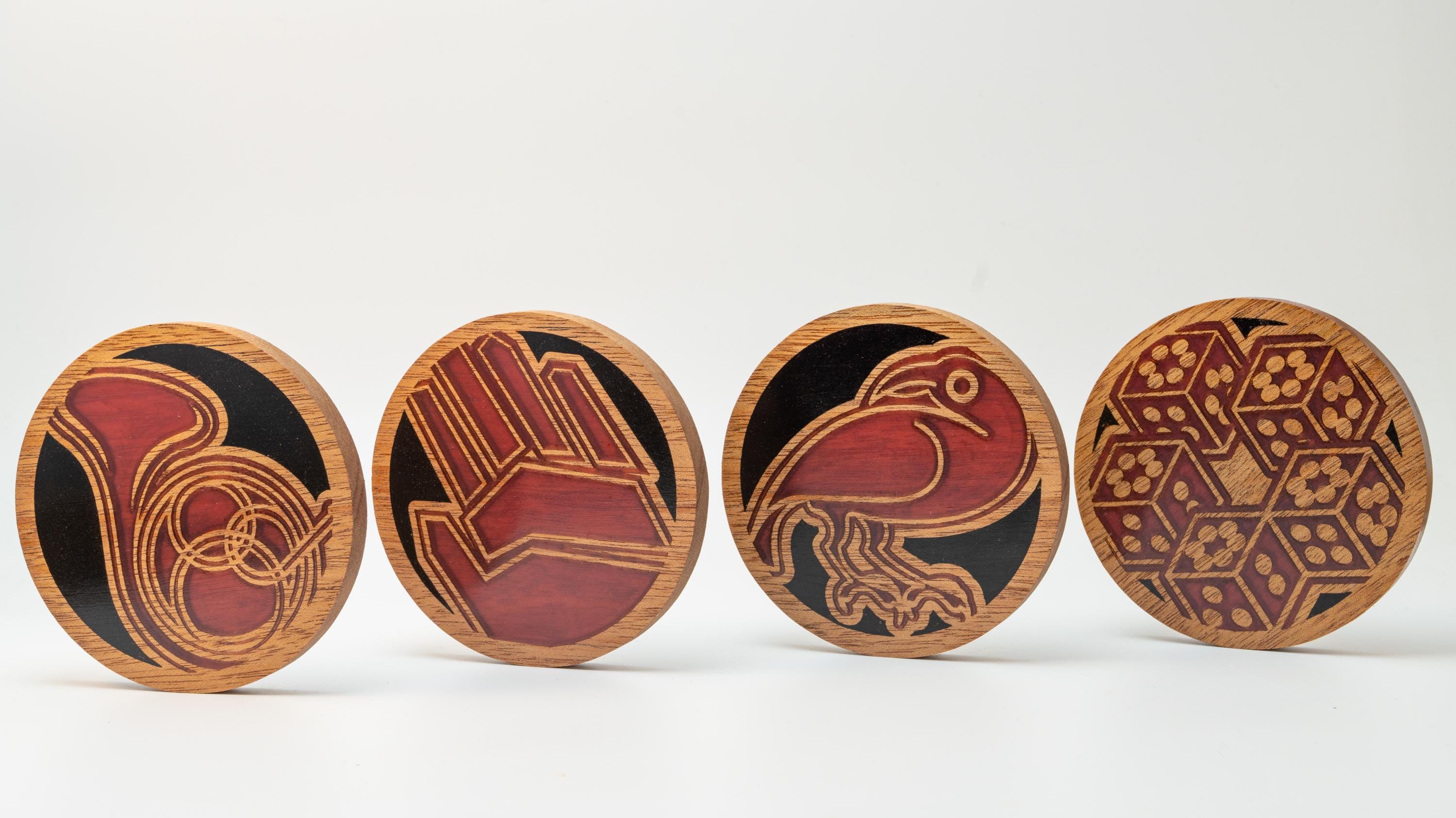 Wheel of Time Inspired Wooden Coasters - Etsy