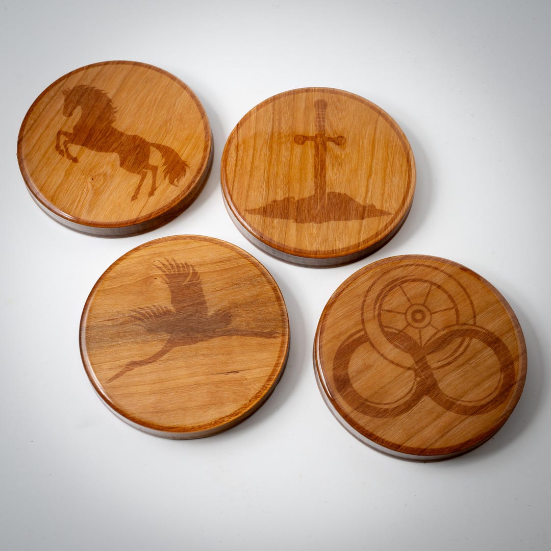 Wheel of Time Lan Inspired Coasters - Etsy
