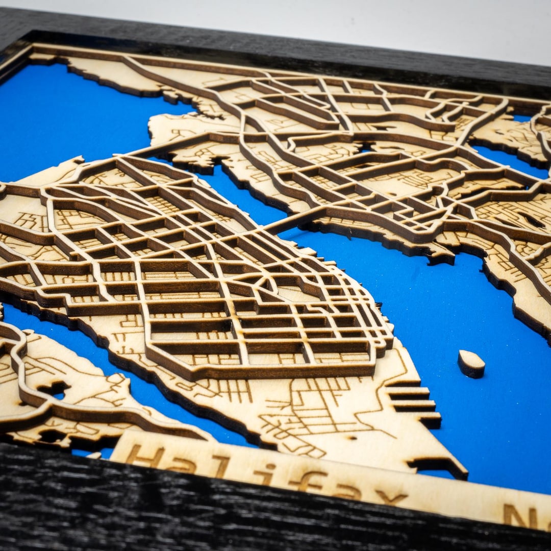 Personalized Laser Cut City Map of Any City - Etsy
